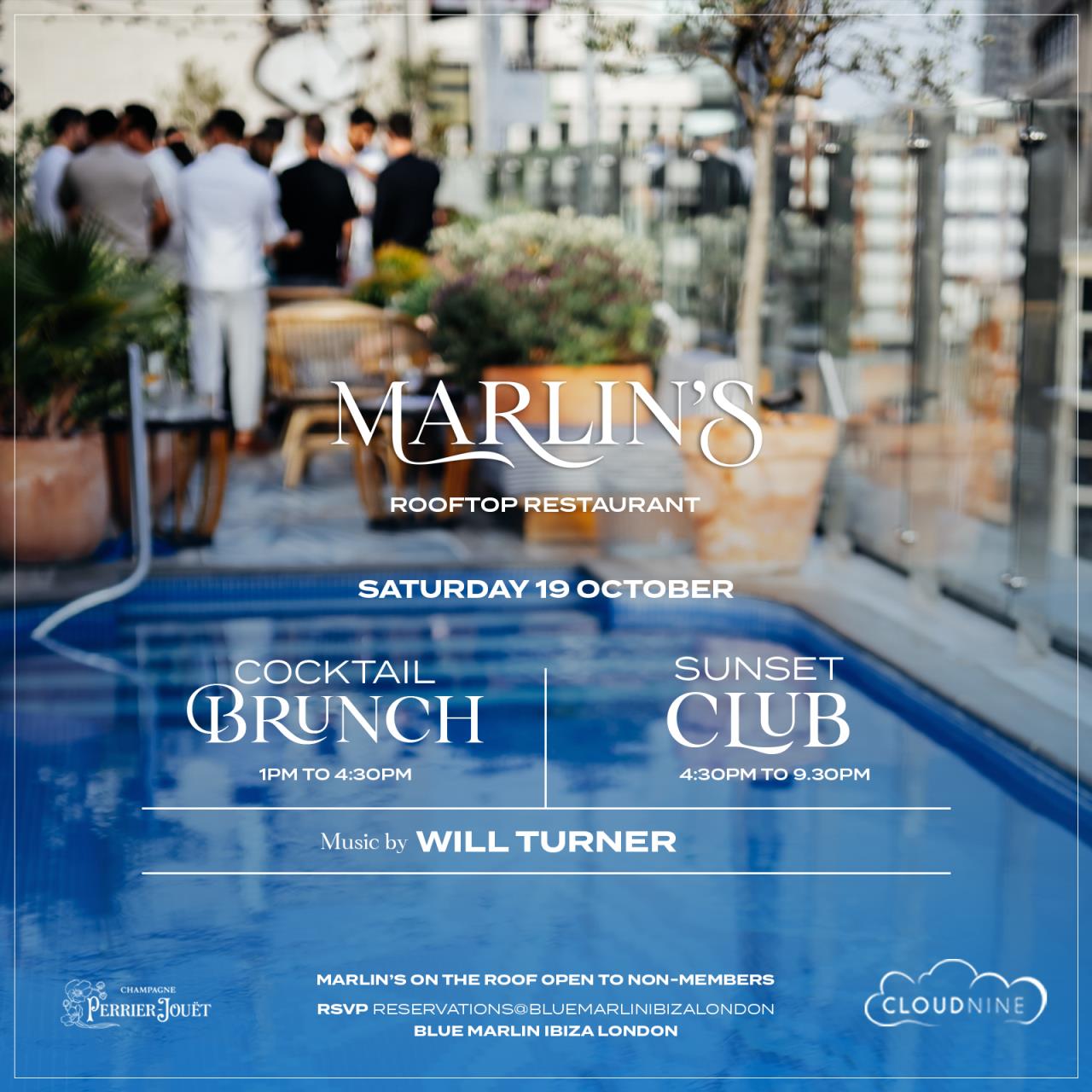 Cocktail Brunch & Sunset Club with Will Turner